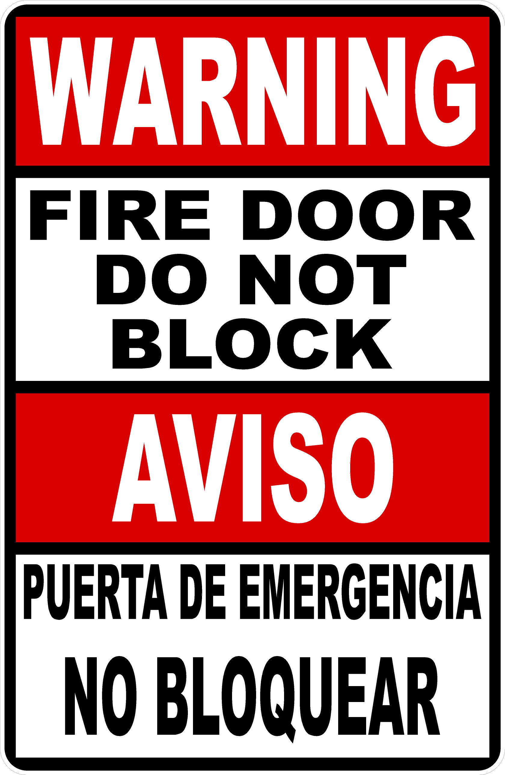 Fire Exit Door Signs